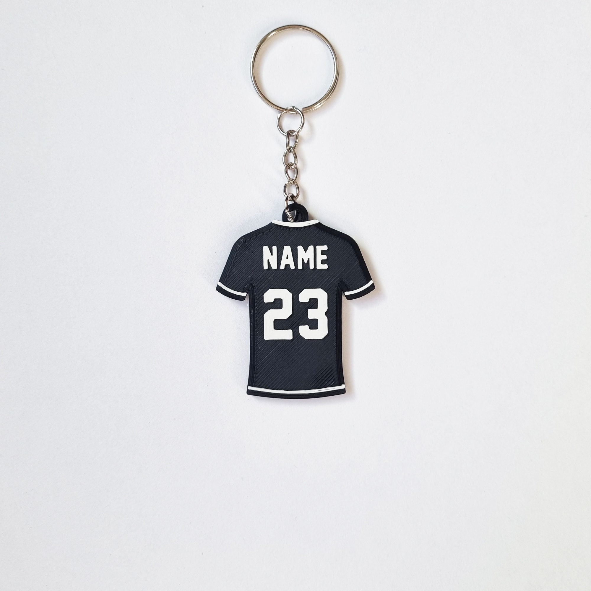 Jersey Keychain Initials Personalized | Keyring | Name Tag - Etsy