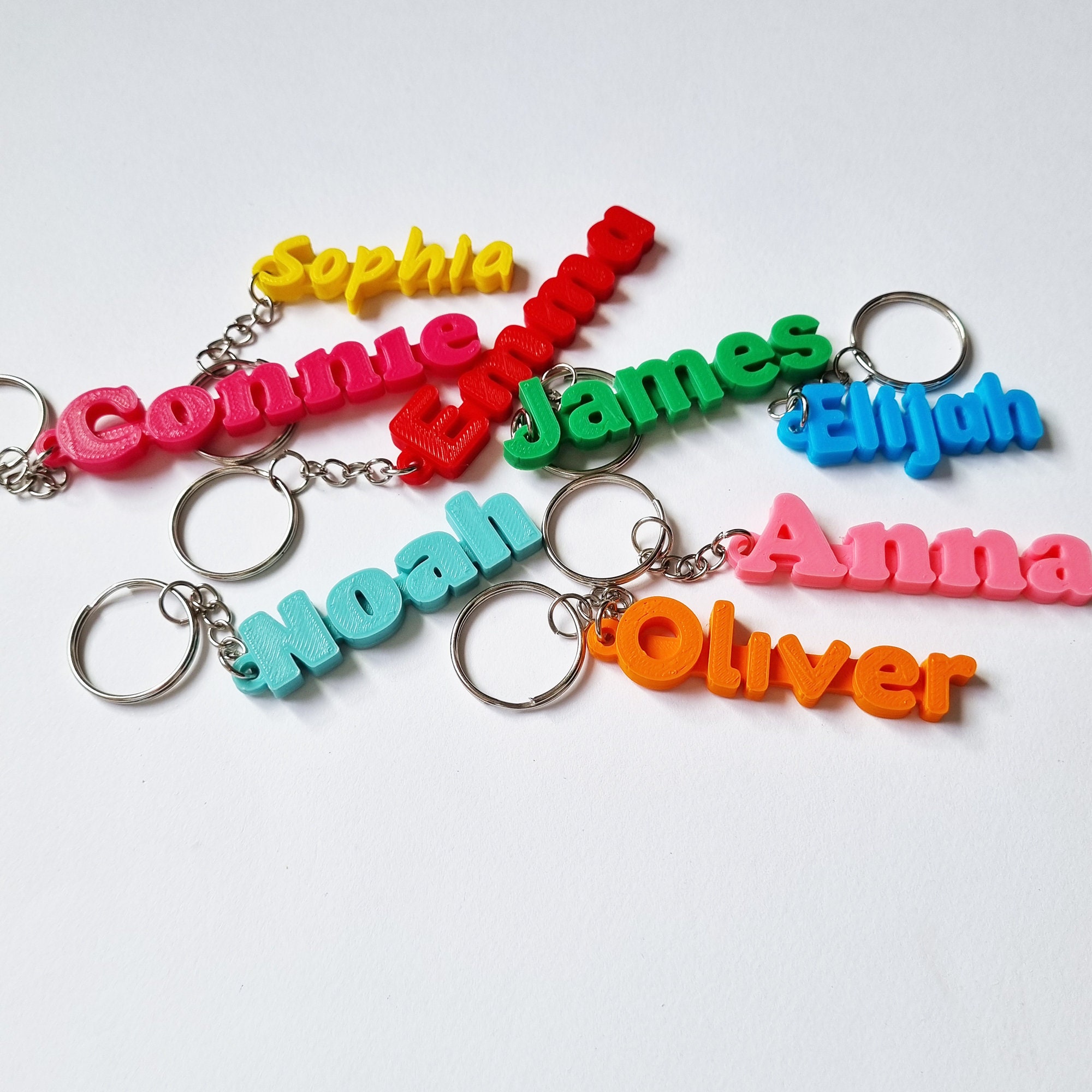 Keychain 02 Personalized Keyring Name Tag - Etsy