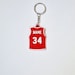 Jersey 03 Keychain Initials Personalized | Keyring | Name Tag - Etsy