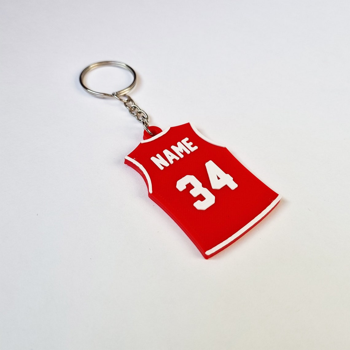 Jersey 03 Keychain Initials Personalized | Keyring | Name Tag - Etsy
