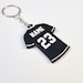 Jersey Keychain Initials Personalized | Keyring | Name Tag - Etsy