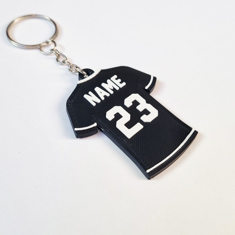 Jersey Keychain Initials Personalized | Keyring | Name Tag - Etsy