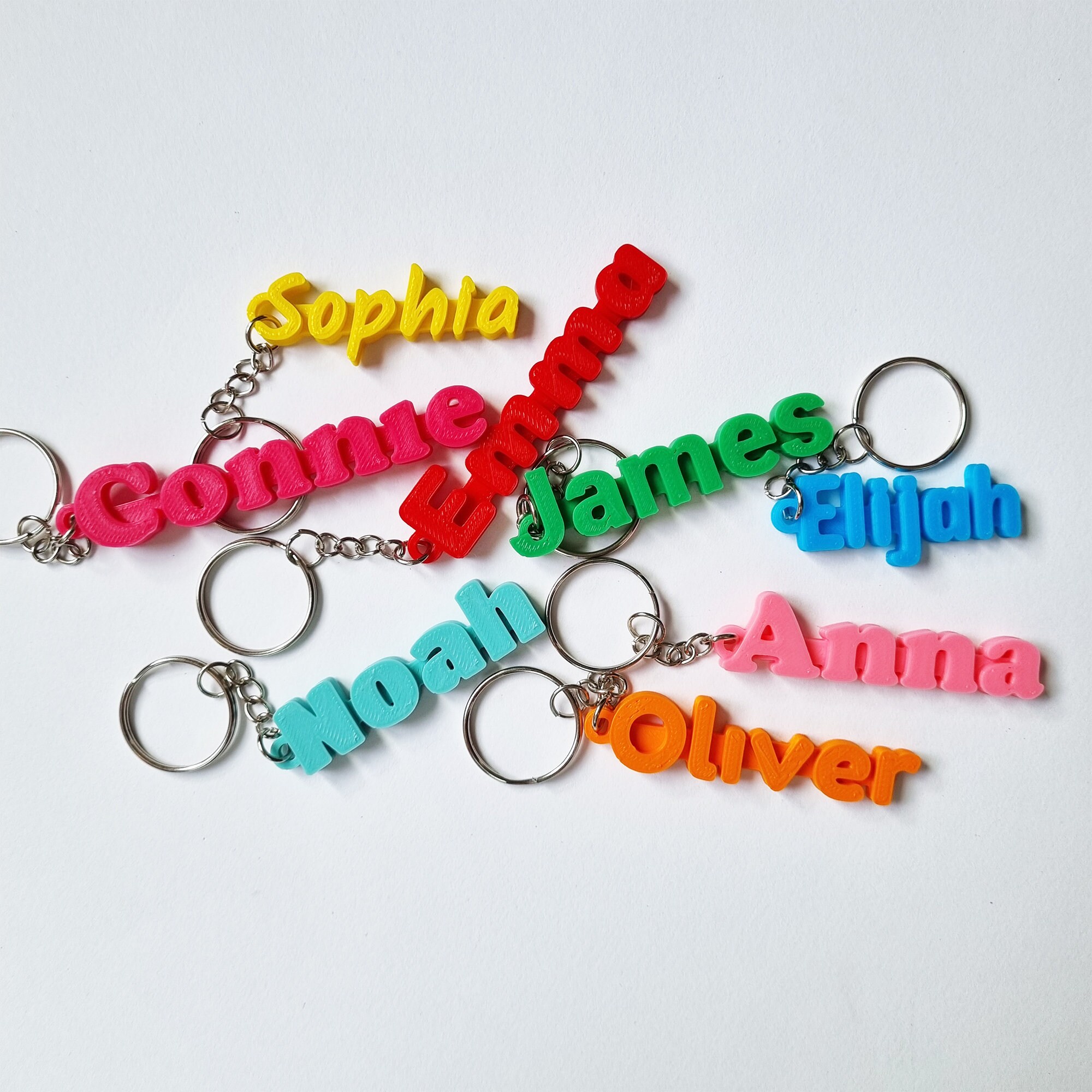 Keychain 02 Personalized Keyring Name Tag - Etsy