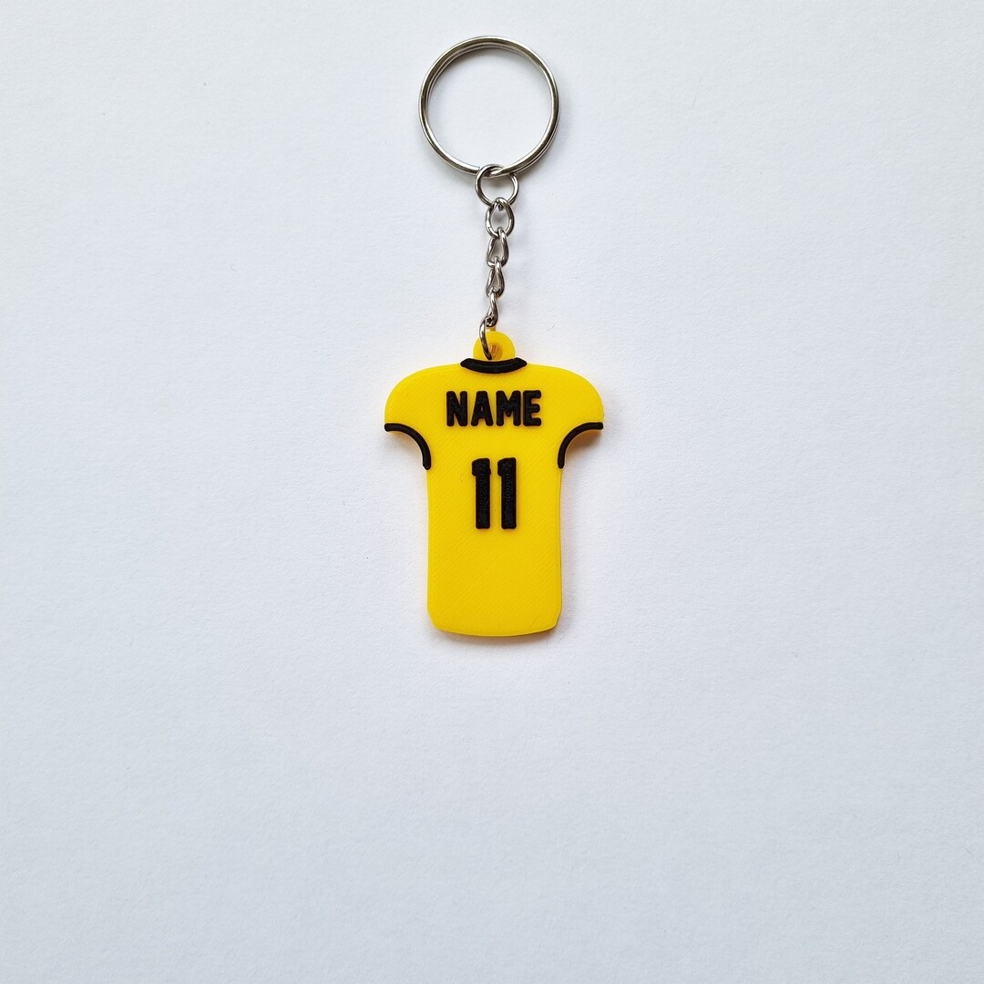 Jersey 04 Keychain Initials Personalized Keyring Name Tag - Etsy