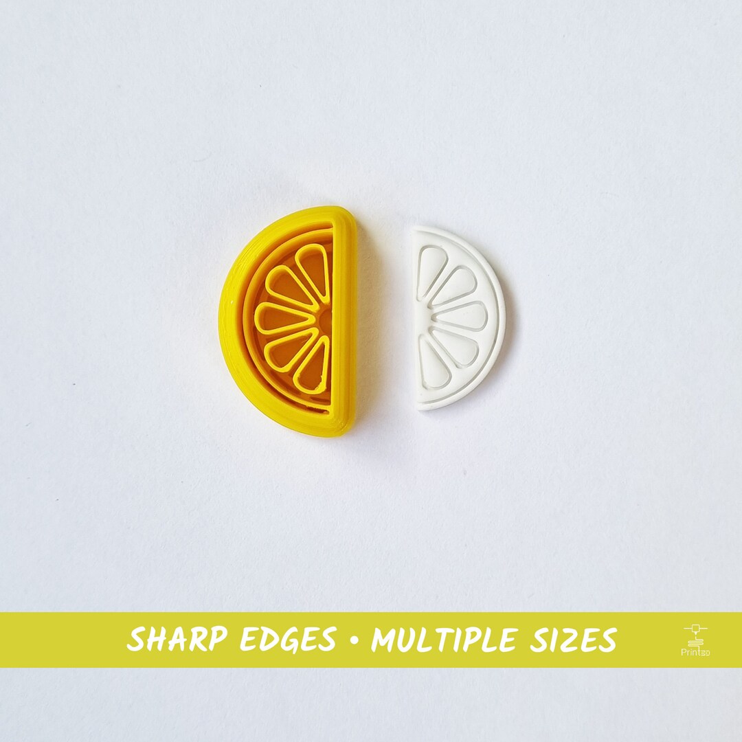 Lemon Slice Polymer Clay Cutters | Cookie Cutters | Multiple Sizes ...