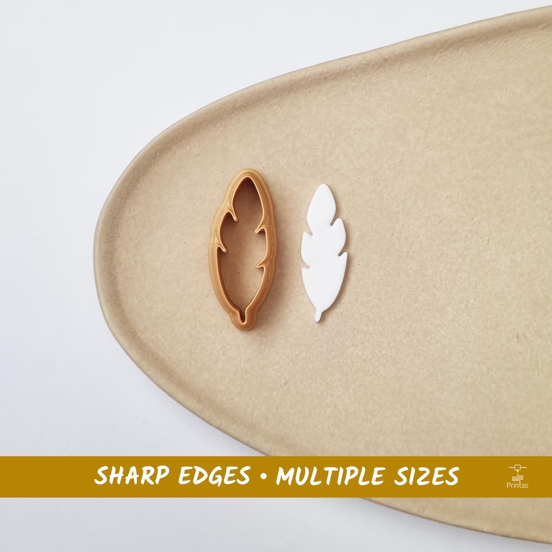 Feather Polymer Clay and Cookie Cutter - Multiple Sizes - Etsy