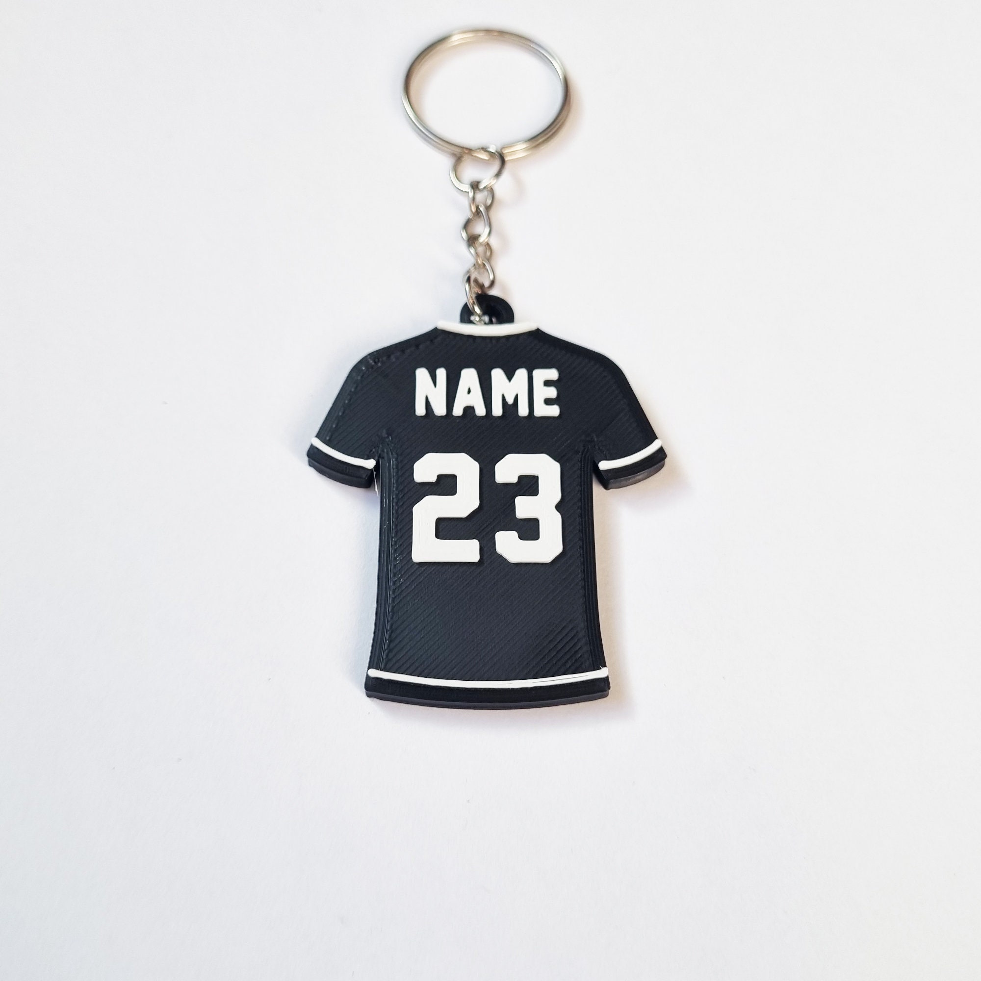 Jersey Keychain Initials Personalized | Keyring | Name Tag - Etsy