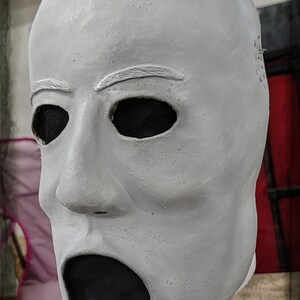 Ghost Shape Half Face Latex Mask Myers Scream Halloween - Etsy