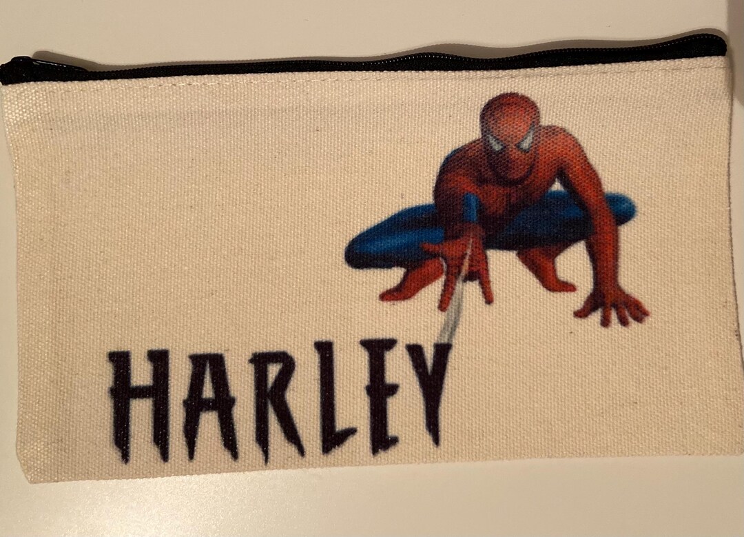 Spider-man Personalised Pencil Case - Etsy