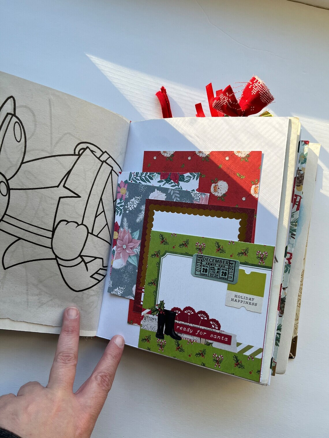 Santa's Toy Shop Little Golden Junk Journal, Altered Little Golden Book ...