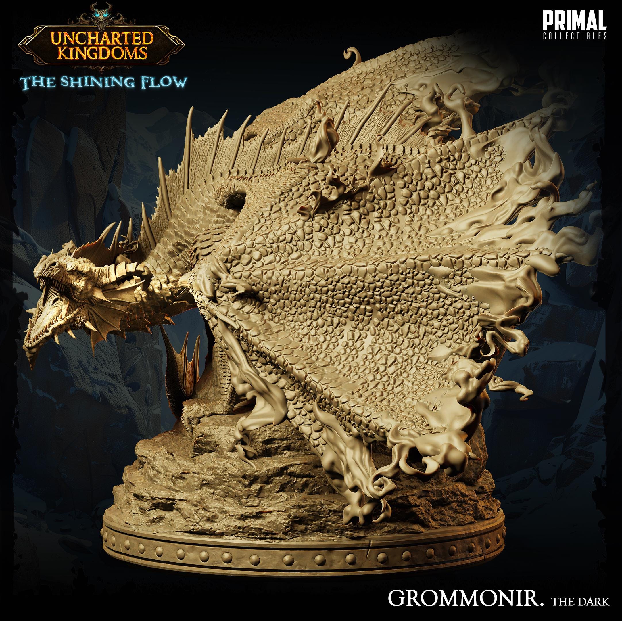 DNDUK - Shimmergloom - Grommonir - Shadow Dragon Miniature - Etsy