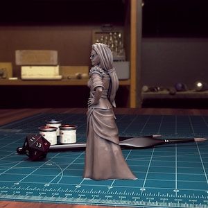 Patrina Veiled Enchantress Miniature – 32mm Resin Dnd RPG Figure - Etsy