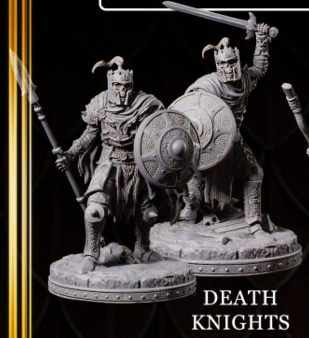 MONSTER - Death Knights - Necromancy Undead Creatures - Etsy