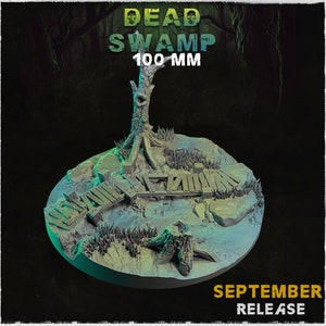 Dead Swamp Miniature Bases – Resin Wargaming Terrain - Etsy