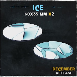 BASES - ICE Themed Frozen Artic Bases for Wargames and Tabletop Twelve ...