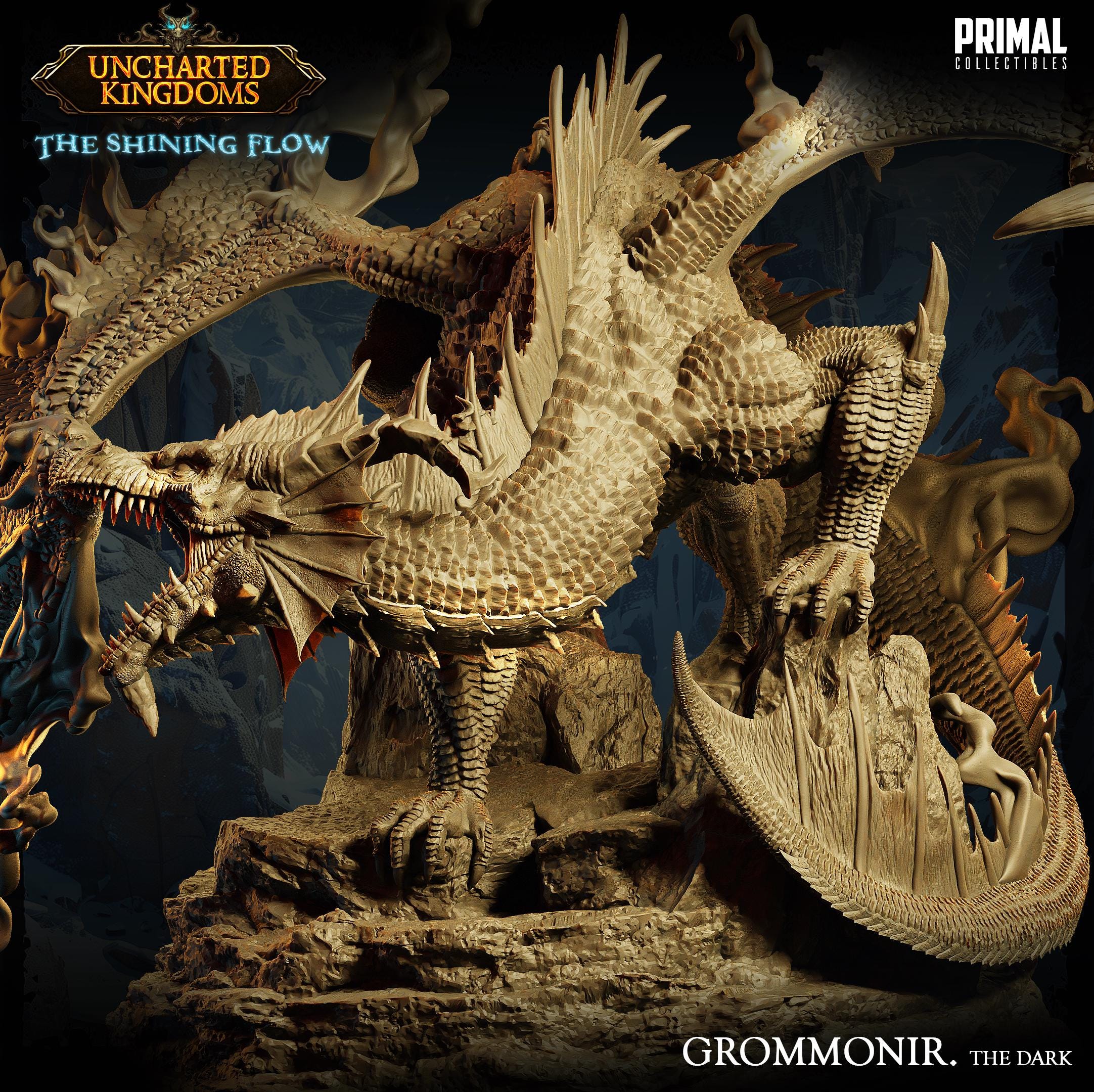 DNDUK - Shimmergloom - Grommonir - Shadow Dragon Miniature - Etsy