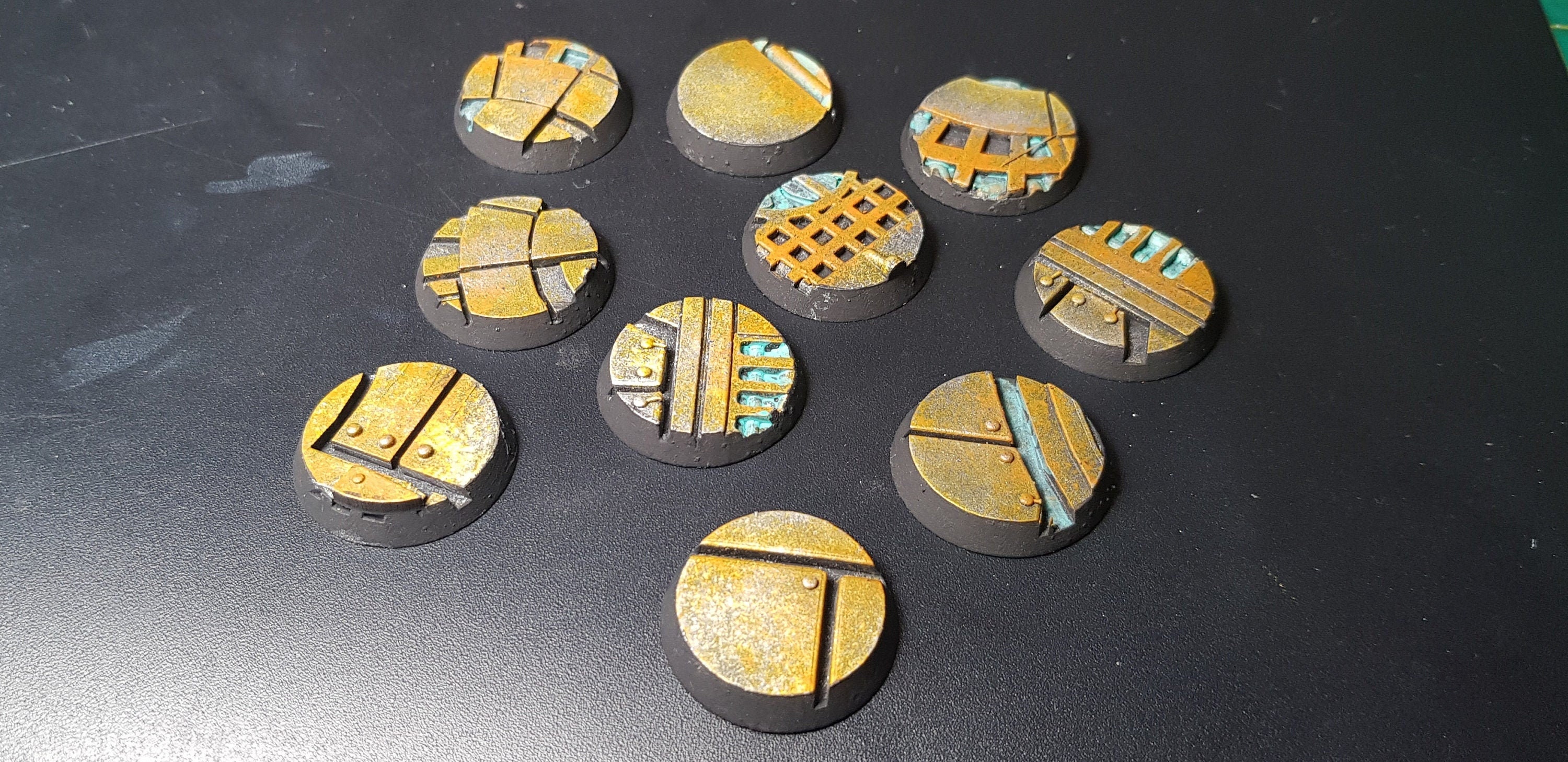 Alien Factory Resin Miniature Bases - Industrial Wargame Terrain - Etsy UK