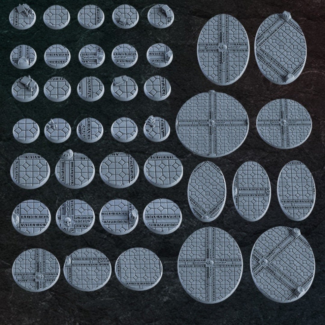 BASES - Cathedral Themed Religious Temple Bases for Wargames and ...