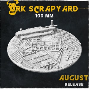 BASES - ORK SCRAPYARD Themed Rusted Outpost Bases for Wargames and ...
