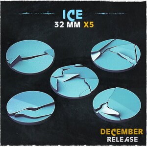BASES - ICE Themed Frozen Artic Bases for Wargames and Tabletop Twelve ...