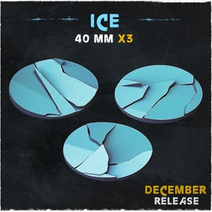BASES - ICE Themed Frozen Artic Bases for Wargames and Tabletop Twelve ...
