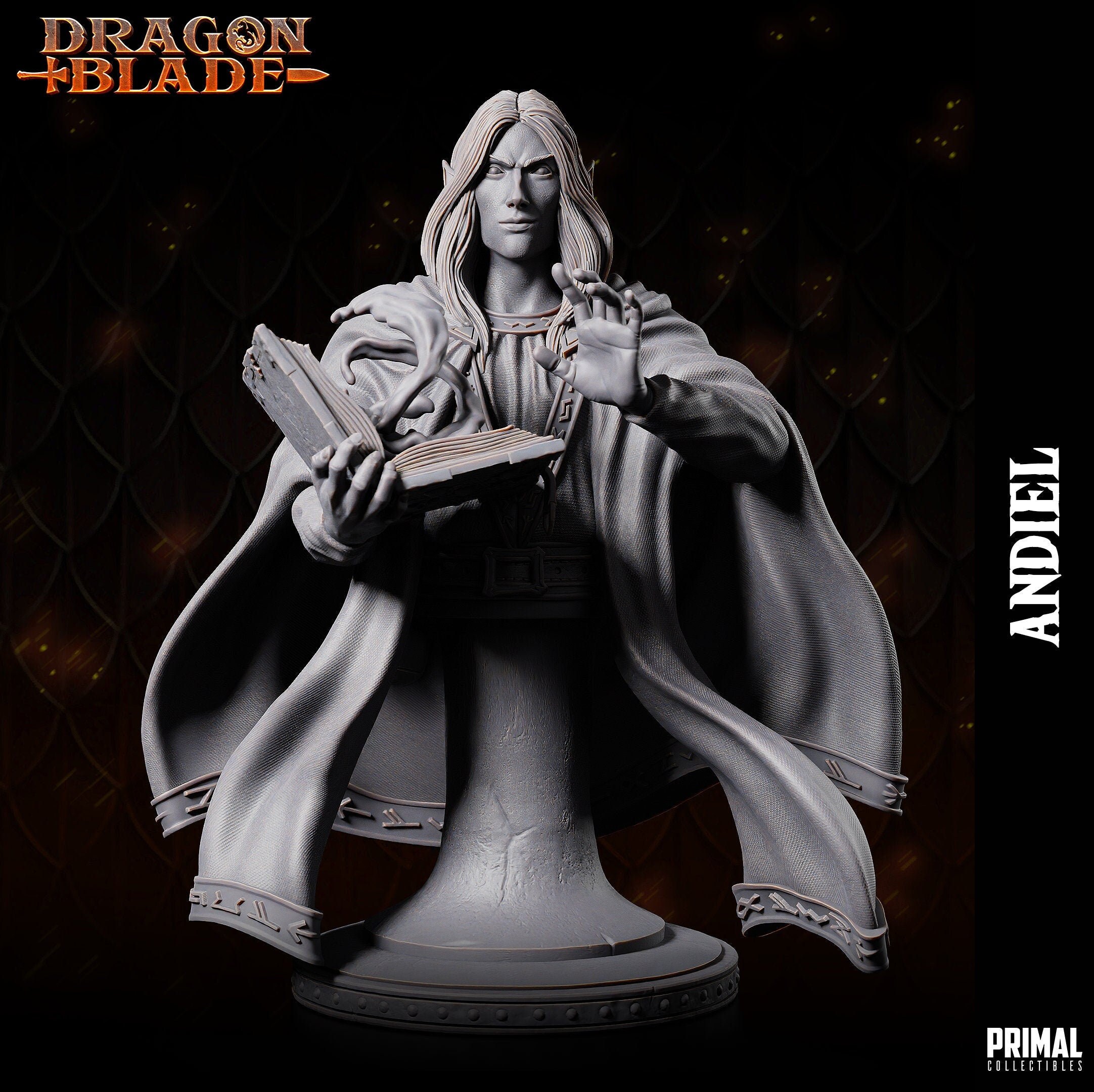 Dark Elf Wizard Miniature – Dalamar, DND RPG Figure by ...