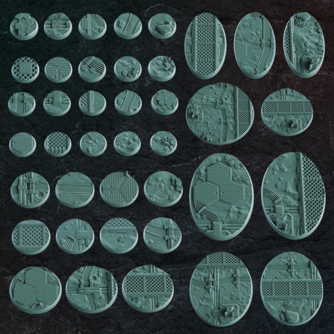War Field Resin Miniature Bases – Space Wargames, Seven Sizes - Etsy