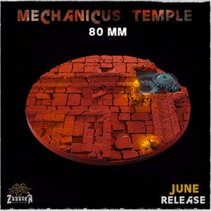 BASES - Mechanicus Temple - Themed Bases for Wargames and Tabletop - Etsy