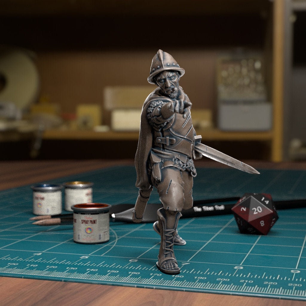 DISCWORLD Sam Vimes Resolute Commander the Watch Miniature - Etsy