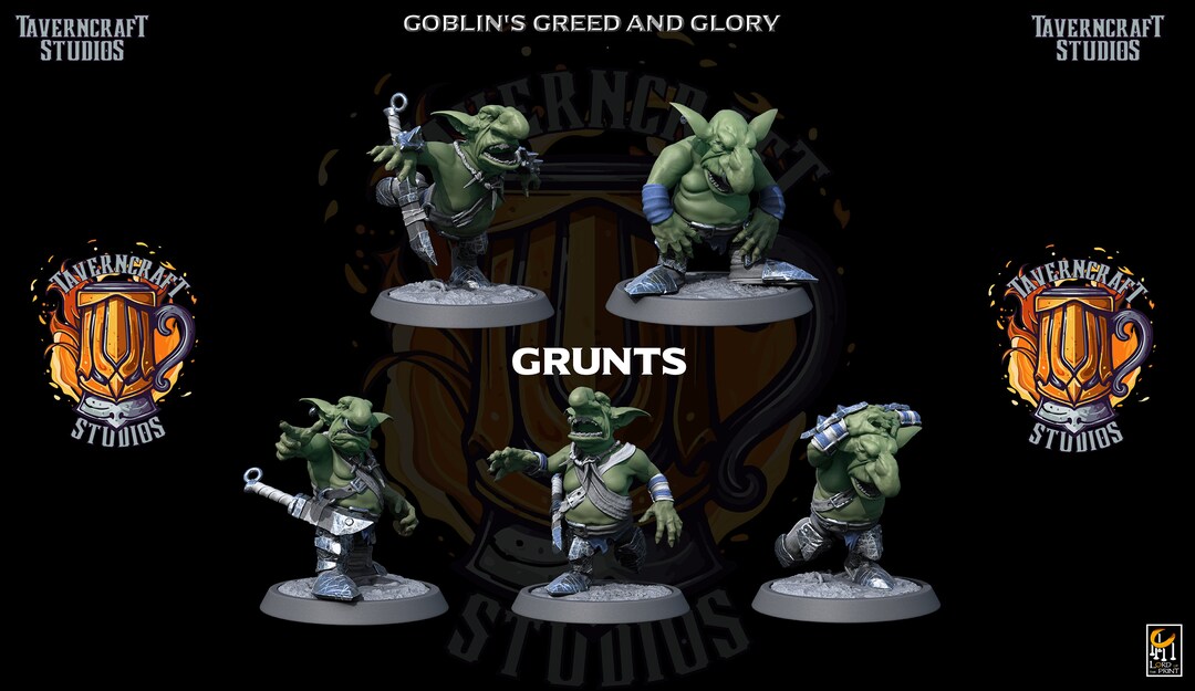 GOBARMY - Goblin Grunt Infantry Warband for MESBG Dungeons and Dragons ...