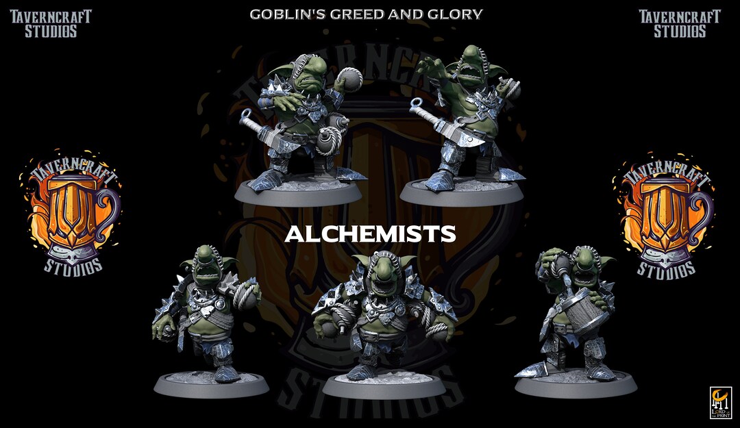 GOBARMY - Goblin Alchemist Infantry Warband for MESBG Dungeons and ...