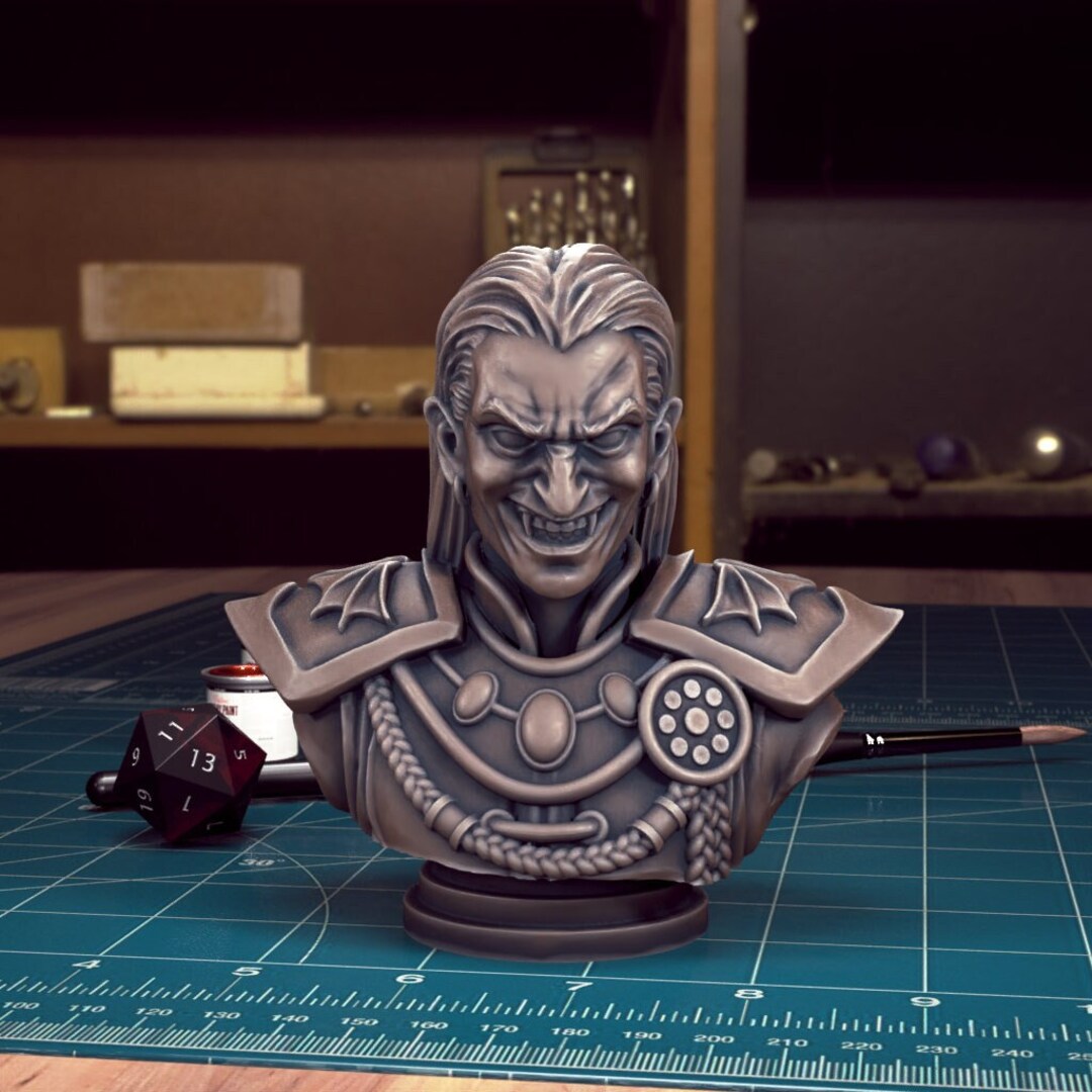 Strahd Von Zarovich Bust – Resin Miniature, Dungeons and Dragons - Etsy