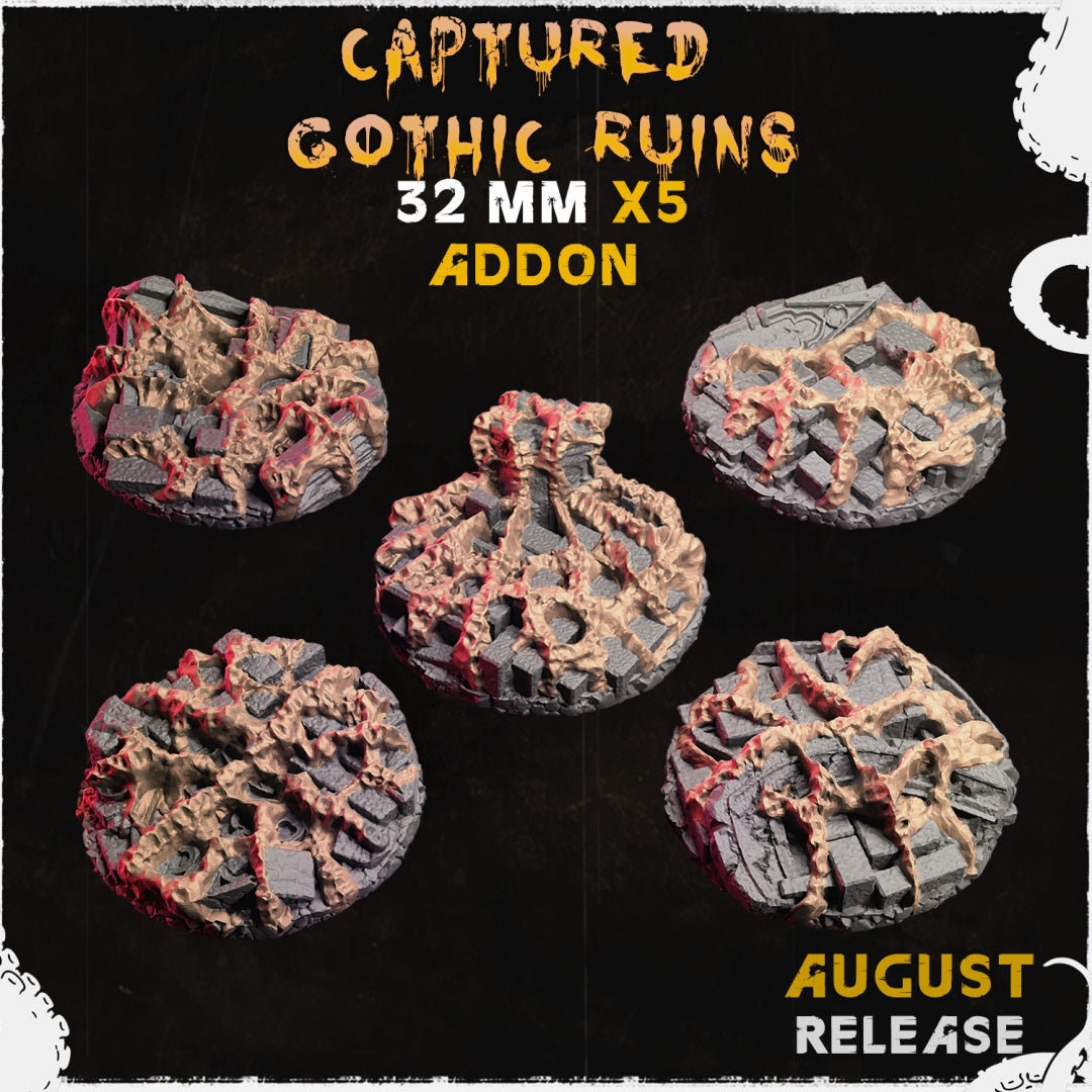 BASES Captured Gothic Ruins Alien Covered Ruins Bases for - Etsy