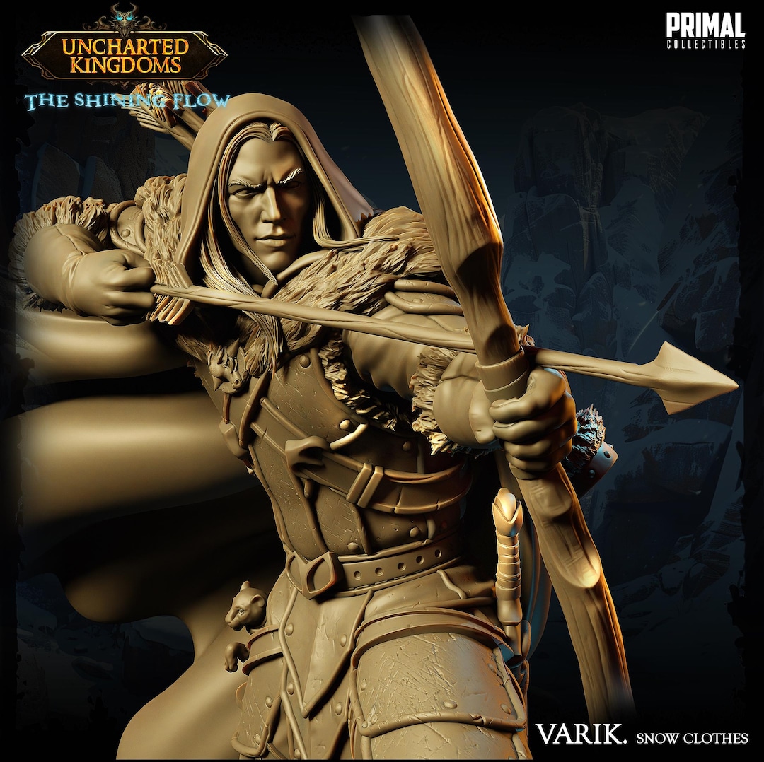 DNDUK - Drizzt Do Urden - Varik Dun Ate - Snow Version - Male Drow Dark ...