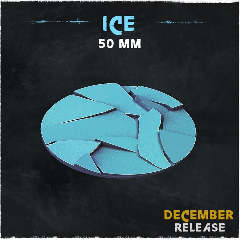 BASES - ICE Themed Frozen Artic Bases for Wargames and Tabletop Twelve ...
