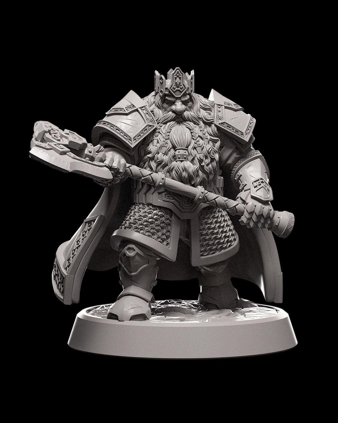 DNDIF - Dwarven King - Male Dwarf - Ice and Fire - Etsy