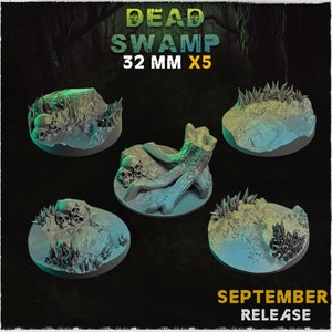 Dead Swamp Miniature Bases – Resin Wargaming Terrain - Etsy