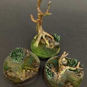 Dead Swamp Miniature Bases – Resin Wargaming Terrain - Etsy
