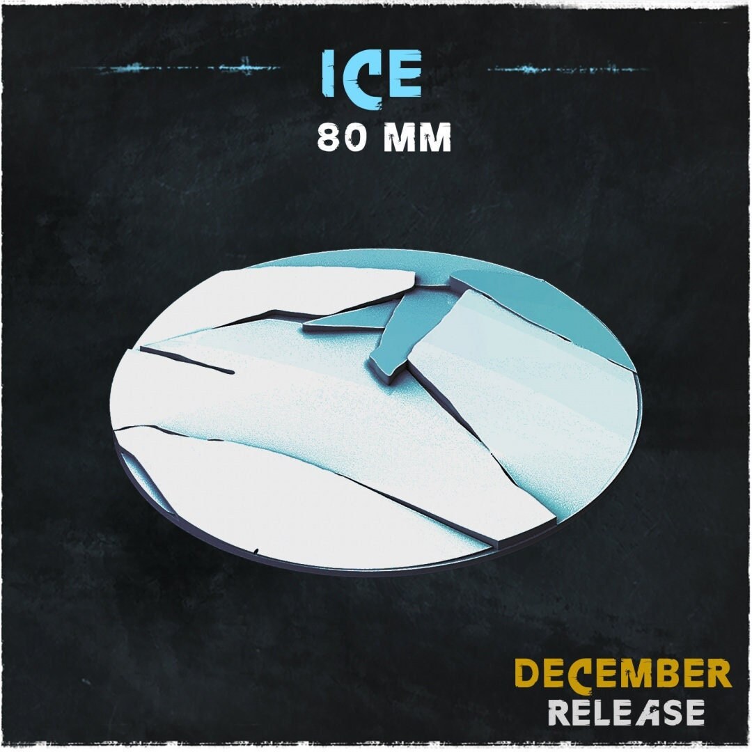 BASES - ICE Themed Frozen Artic Bases for Wargames and Tabletop Twelve ...