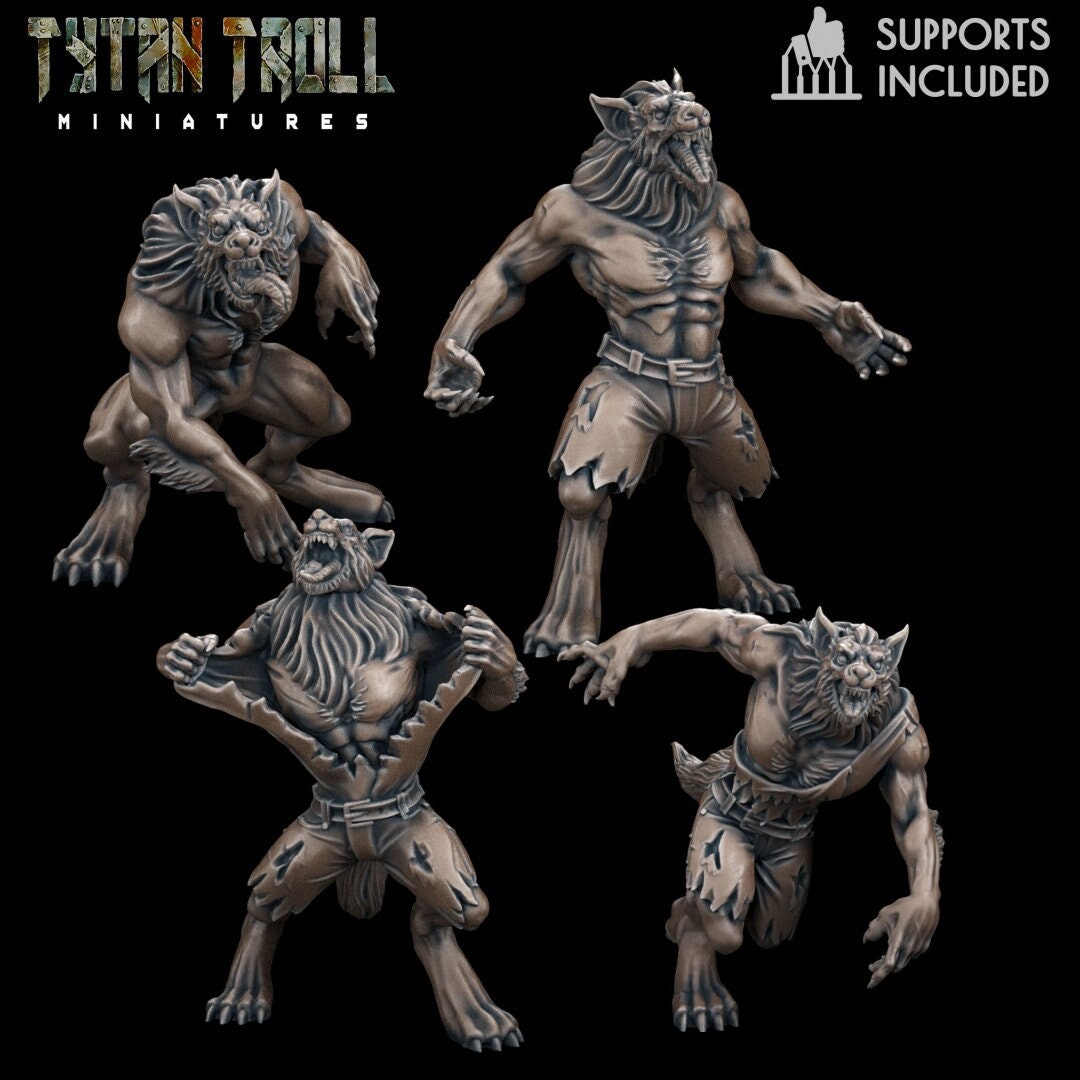 MONSTER - Werewolf Pack Snarling Predators for Dungeons and Dragons ...