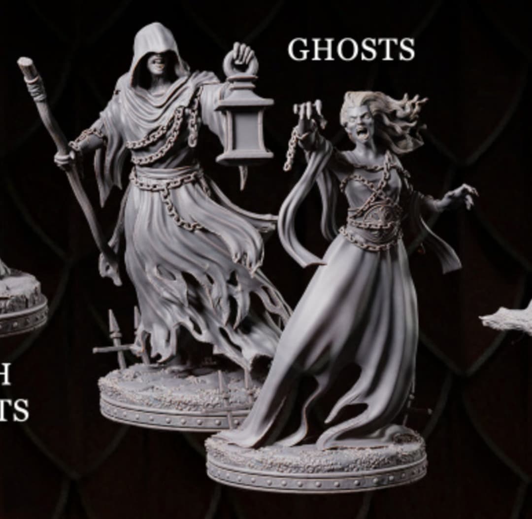 MONSTER - Ghosts - Undead Creatures Minis for Dnd and Ttrpgs - Etsy