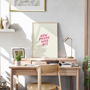 Printable Poster (2 Color Combinations!) - New Phone Who Dis - 50x70cm ...