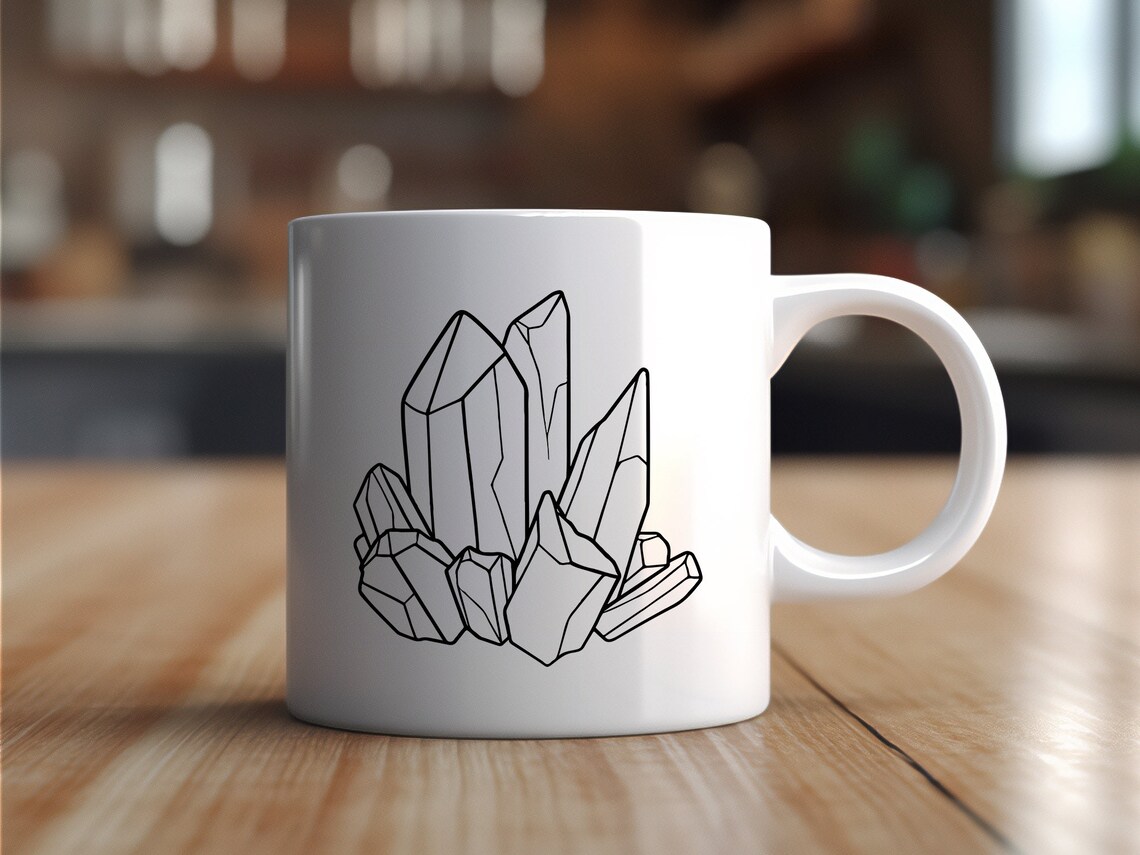 Crystal Svg Instant Download Cut Engrave File PNG JPG EPS Dxf - Etsy