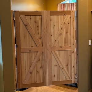 Custom Handmade Cedar Wood Doors, Rustic Entryway Door, Unique Home ...