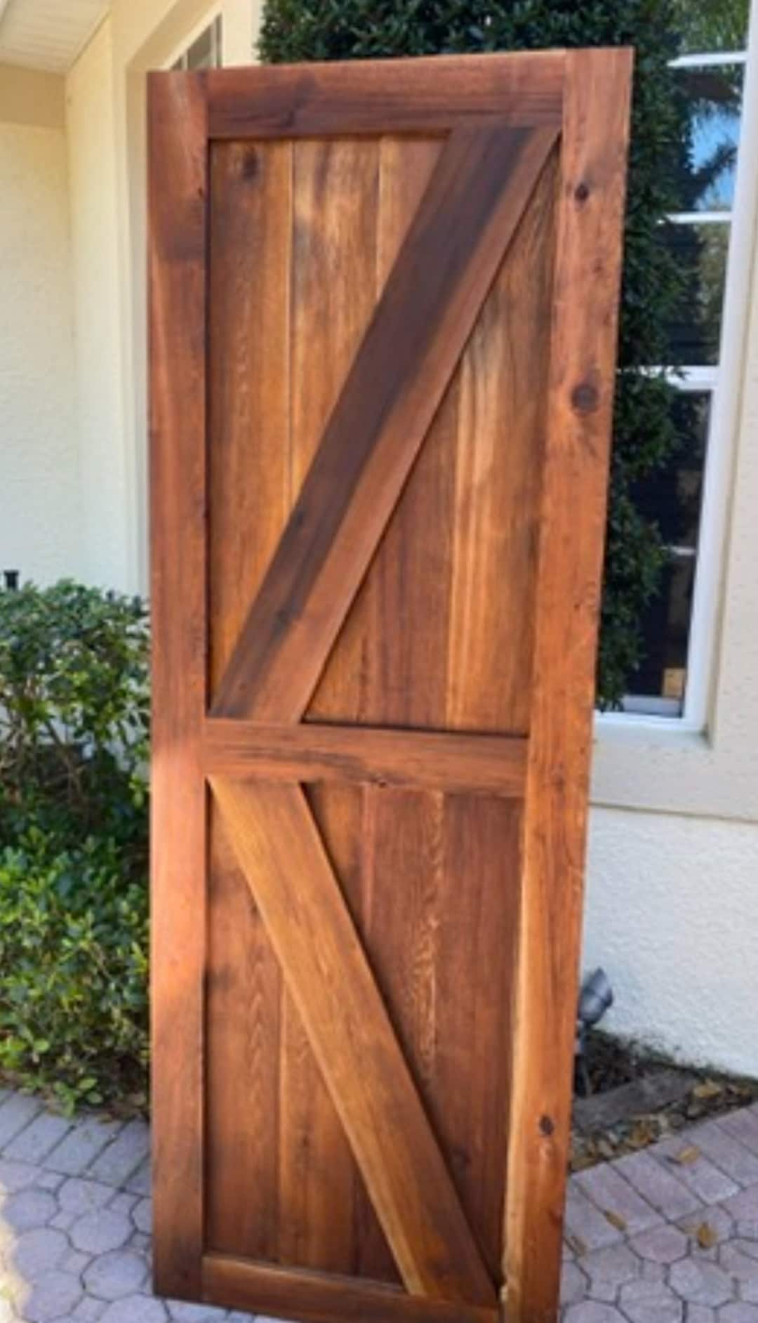 Custom Handmade Cedar Wood Doors, Rustic Entryway Door, Unique Home ...