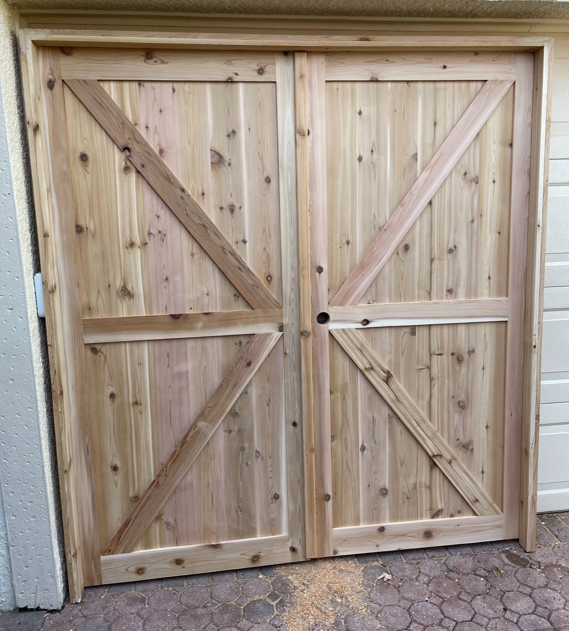 Custom Handmade Cedar Wood Doors, Rustic Entryway Door, Unique Home ...