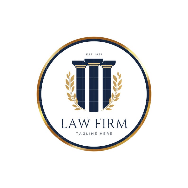 Law Firm Logos Template Canva Legal Logo Design Attorney Logo Template ...