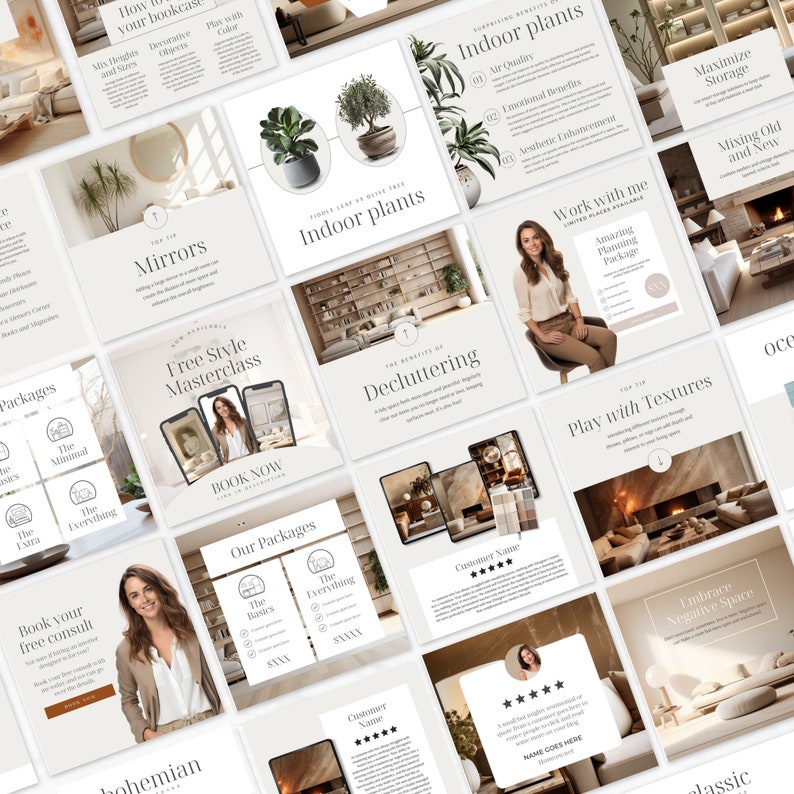 Interior Designer Instagram Templates Interior Designer Social Media ...