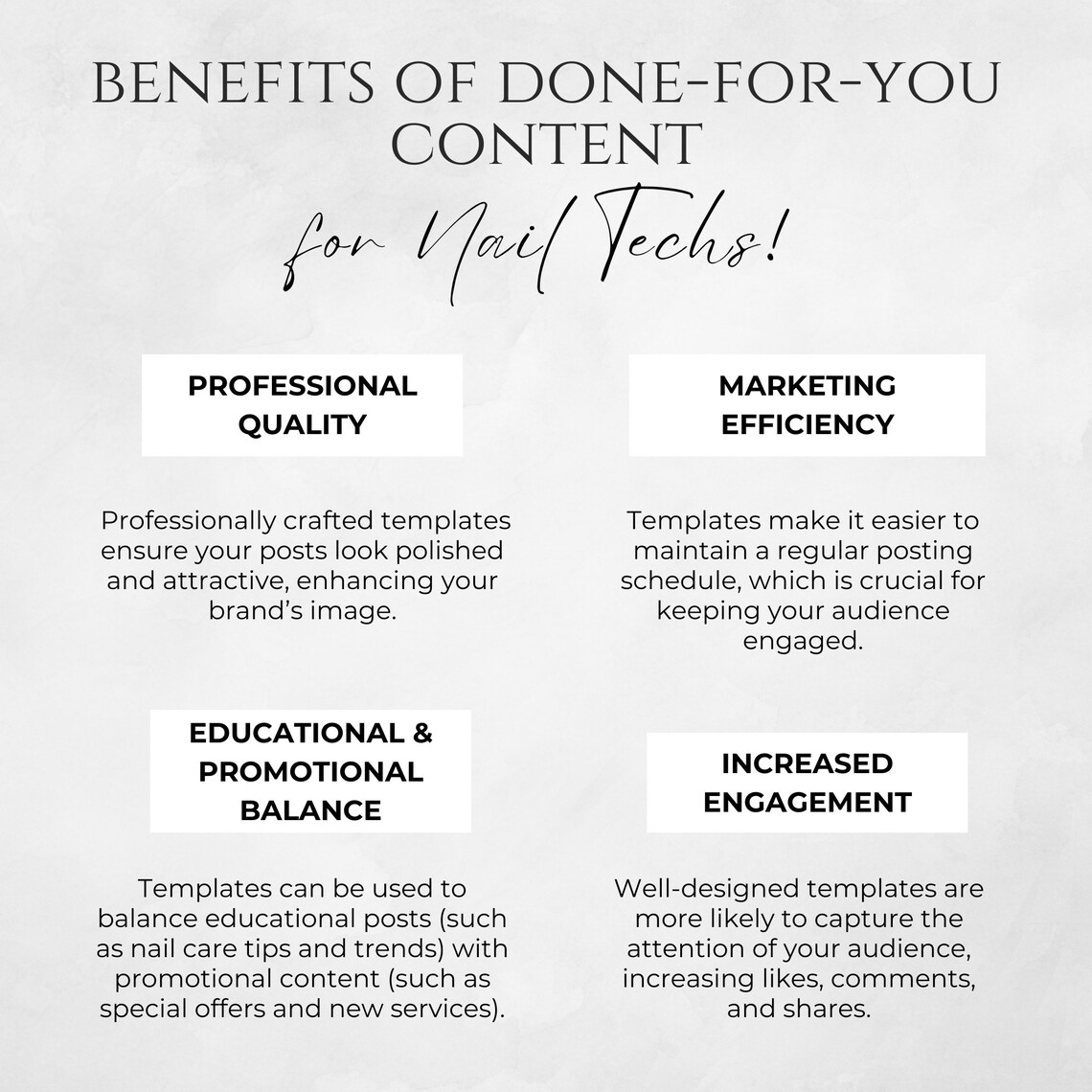 Nail Tech Instagram Post Templates Nail Salon Graphics Nail Tech ...