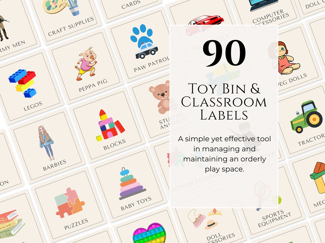 Toy Storage Labels Printable Toy Organization Labels Classroom Labels ...